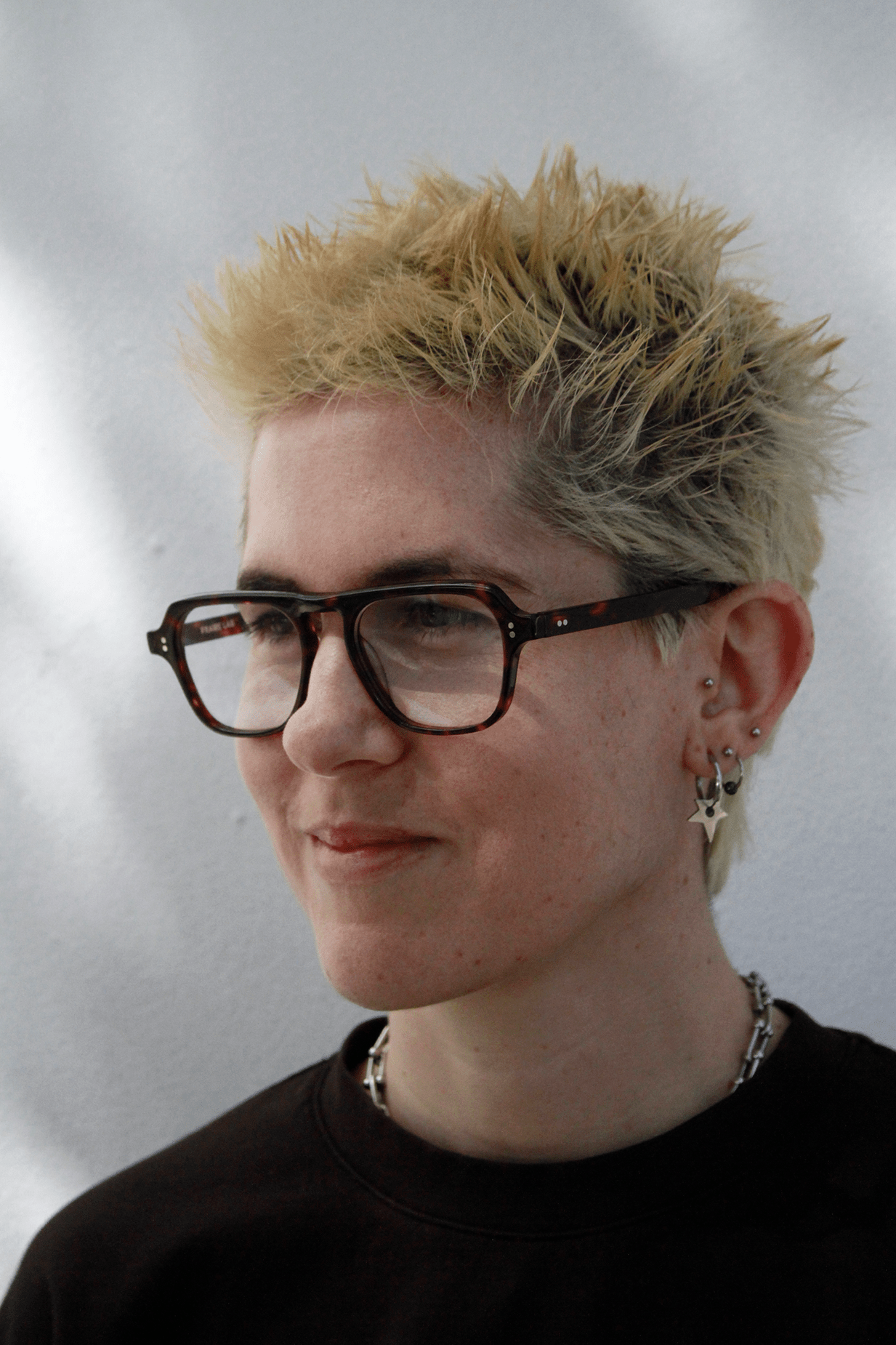 Frame Lab | Ana | Dark Tortoise Acetate and Clear Lens Glasses | Shade ...