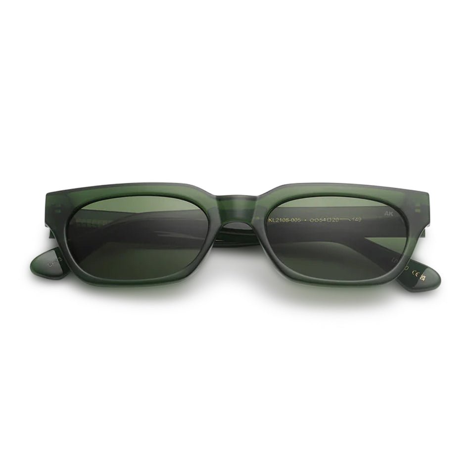 A.Kjaerbede | Bror | Green Transparent & Green Lens Sunglasses | Shade ...