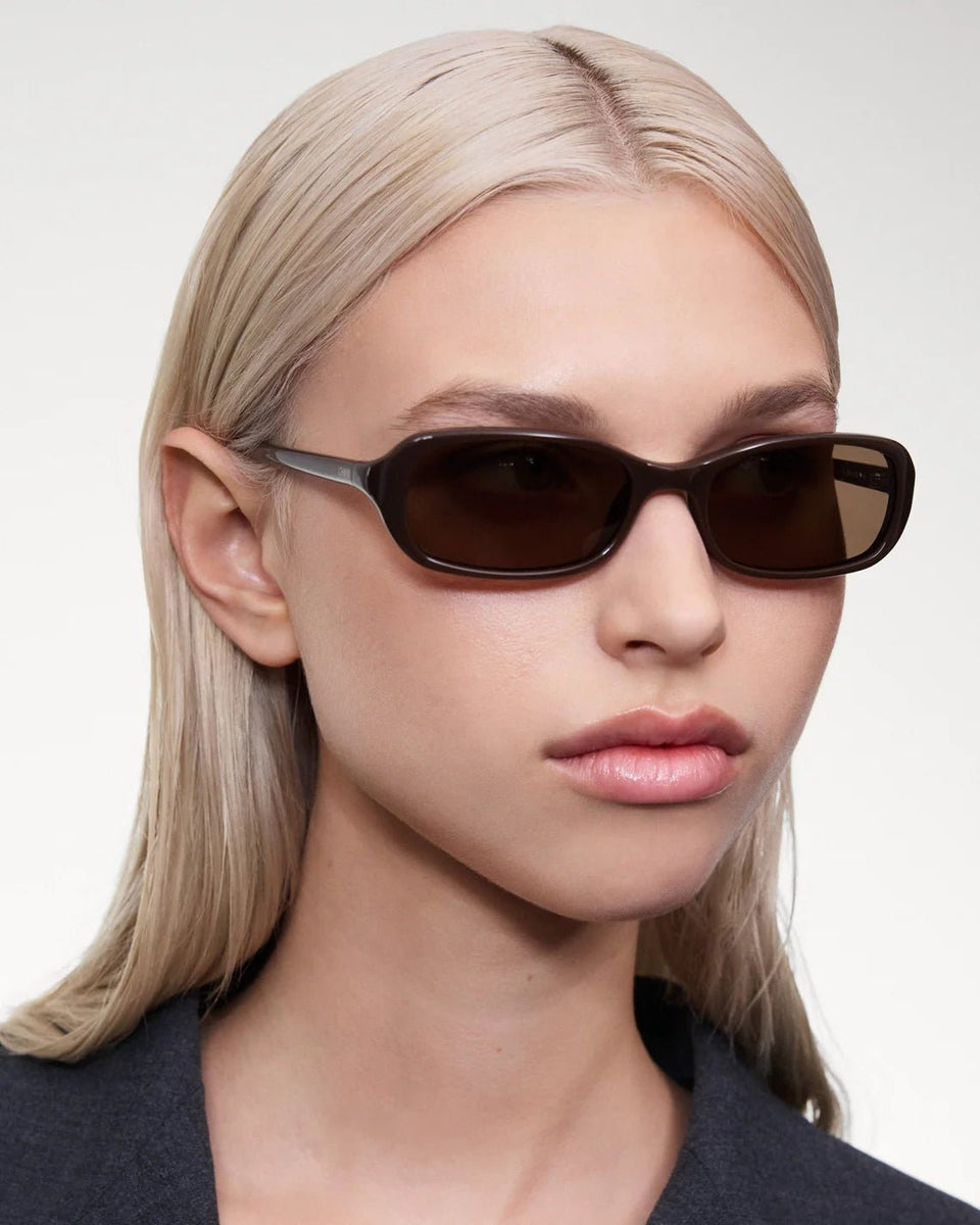 Chimi | Code | Porcelain Brown & Brown Lens Sunglasses | Shade Files