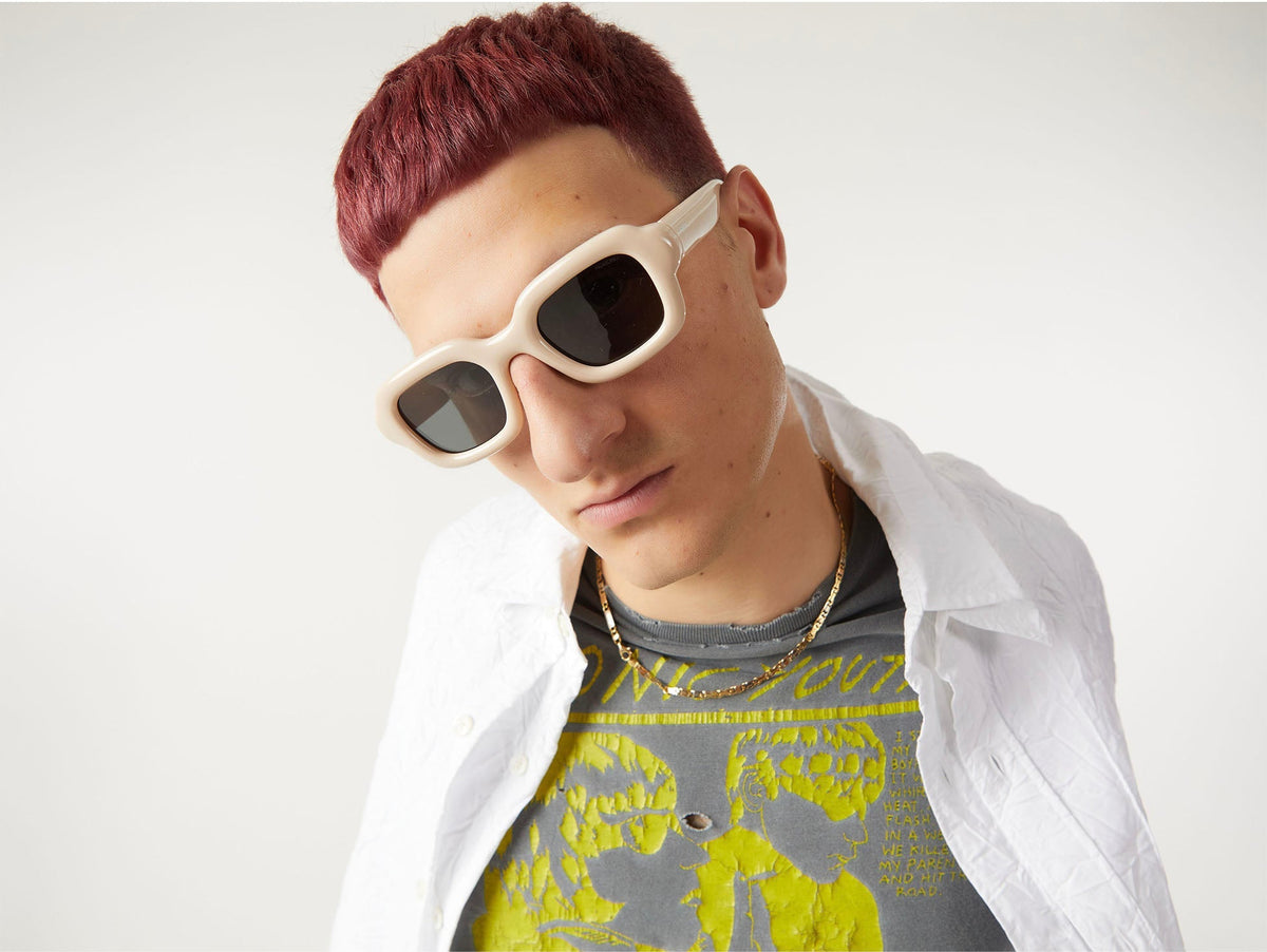 Komono | Miles | Almond & Grey Lens Sunglasses – Shade Files