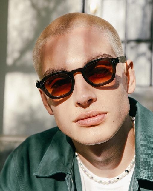 Akila | Logos | Umber Acetate & Gradient Amber Lens Sunglasses | Shade ...